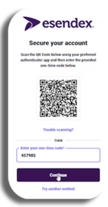 Two factor authentication - Authenticator app - Esendex Support UK