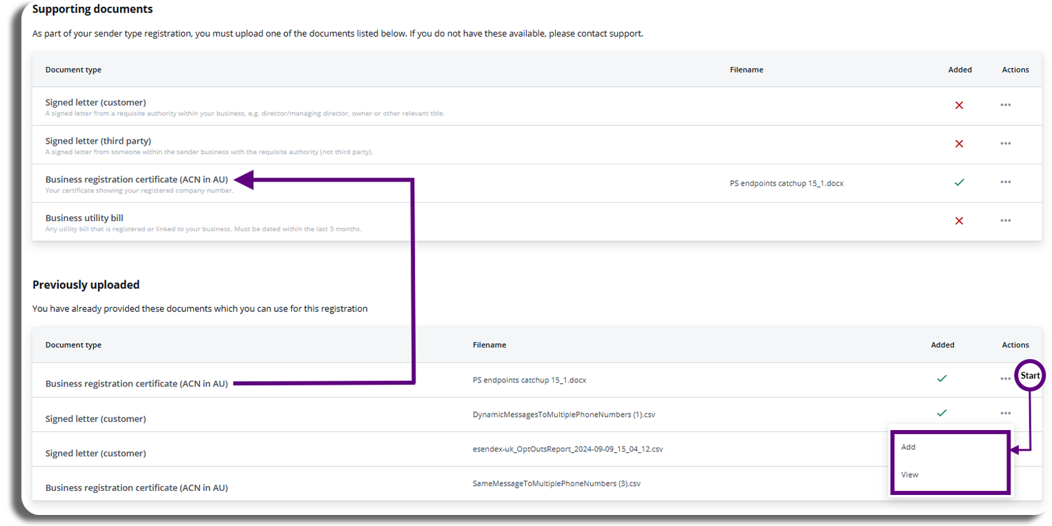 Sender Settings - Sender ID Registration - Esendex Support