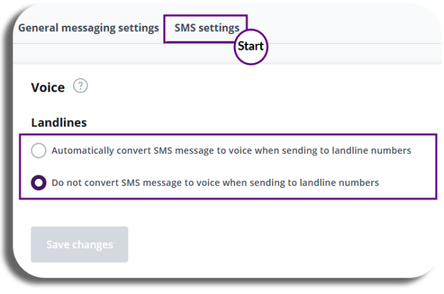 Messaging - Text to Landline - Esendex Support UK